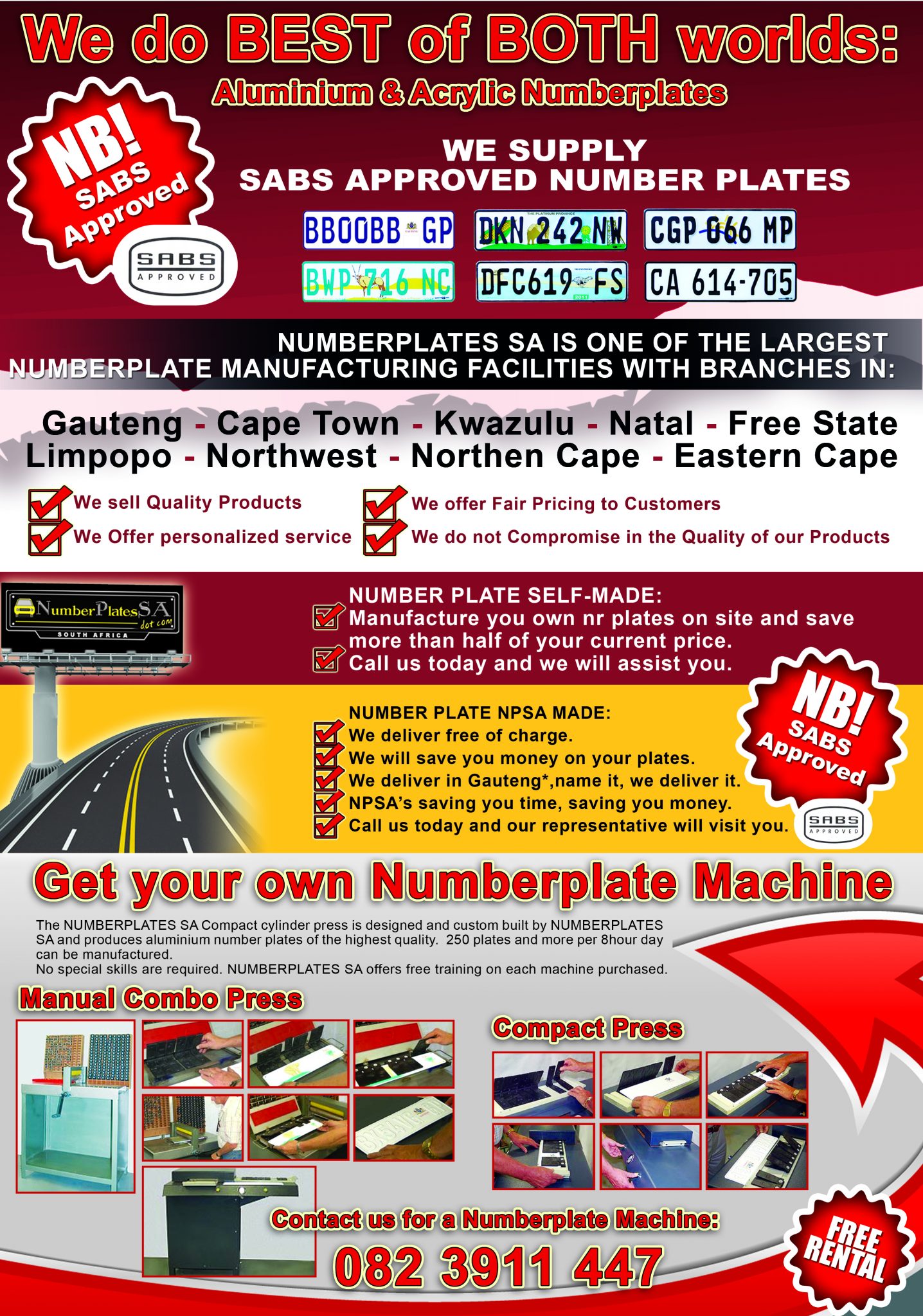 Get Your Own Number Plate Machine – Number Plates SA